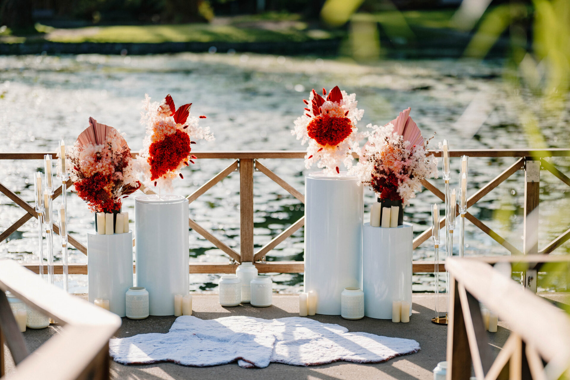 A stunning lakeside marriage proposal at golden hour - With Love Proposals